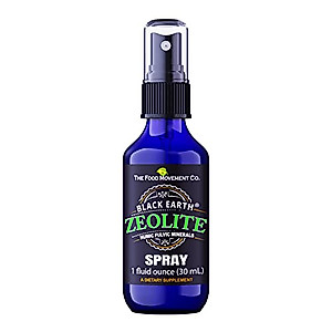 The Food Movement Black Earth Zeolite with Humic and Fulvic Acids and Trace Minerals for Detox, Digestion, Immunity, and More - Pump Spray Bottle