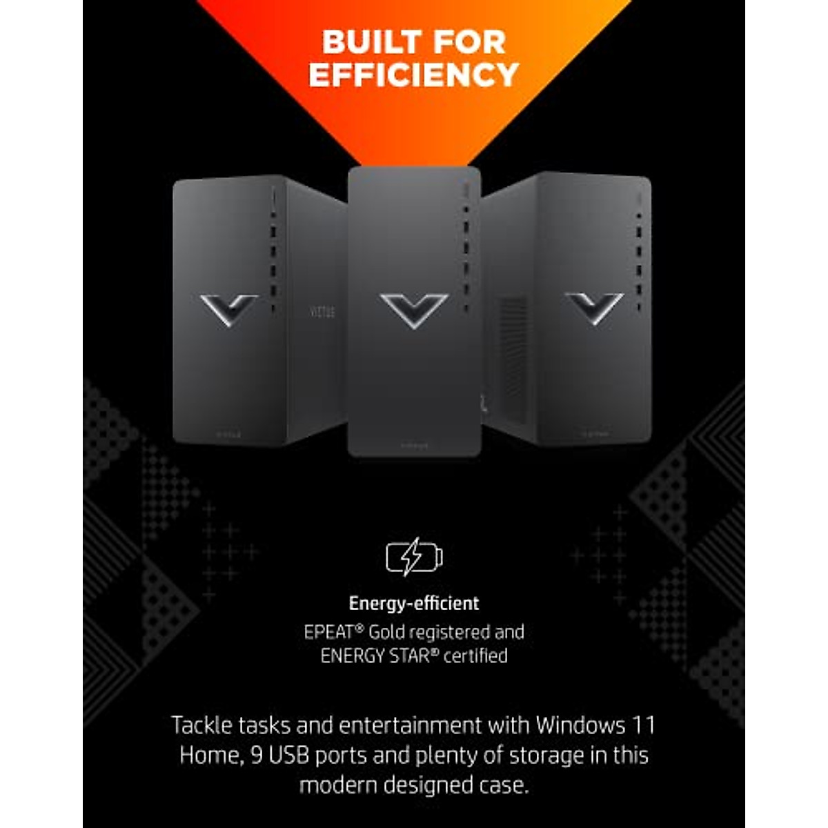 HP Victus 15L Gaming Desktop Bundle PC, AMD RX6400 Graphics, AMD Ryzen 5 5600G,32GB SDRAM, 1TB SSD, Windows 11 Home OS, RGB Lighting, Wi-Fi & Bluetooth (TG02-0013w,2023)