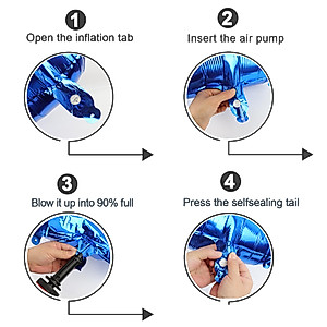 40 Inch Navy Blue 1 Balloon for First Birthday, Blue One 1st Number Balloon Birthday Decorations for Man, 10th 21st, Giant Number 1 Balloon