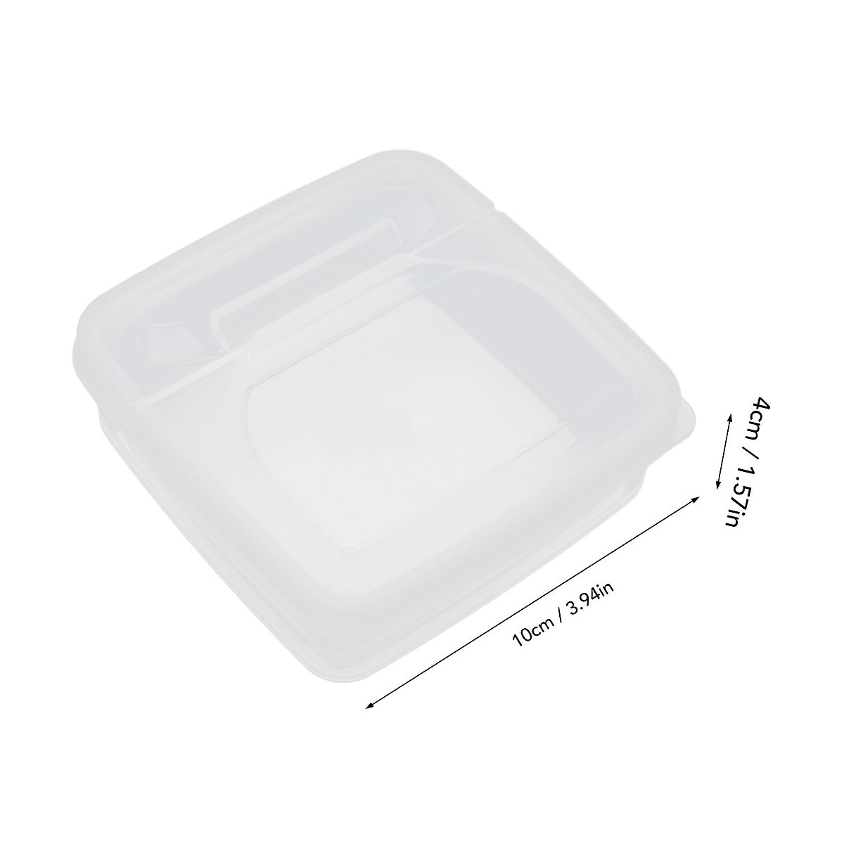 3 Pack Cheese Storage Containers with Flip Lids, Sliced Cheese Container for Fridge, Clear Plastic Butter Block Cheese Slice Storage Box Portable Freezer Food Storage Container