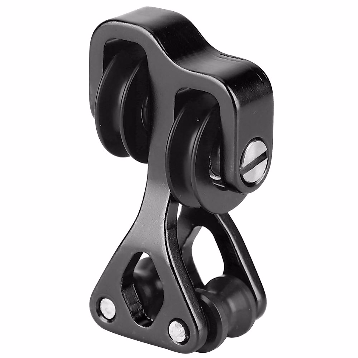 Zerone Cable Slide, Splitter Roller Glide Shooting Hunting Aluminium Alloy Glide Separator(Black)