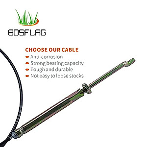 BOSFLAG 746-0898 Clutch Cable with 570682 Primer Bulb Replaces MTD 946-0898, 746-0898A, 746-0898B for MTD SB855, SB1150W, SB850W, SB550, SB750, SB1150T, SB950T, Cub Cadet 522E, 724E, 926E Snowblowers