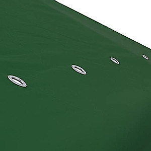 Yescom 10'x10' Gazebo Top Replacement for 1 Tier Outdoor Canopy Cover Patio Garden Yard Dark Green Y0041007