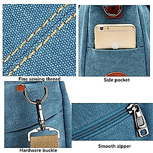 coofig Womens Canvas Handbags Bulk Hobo Tote Bags Vintage Retro Casual Shoulder Bags(Wine Red)