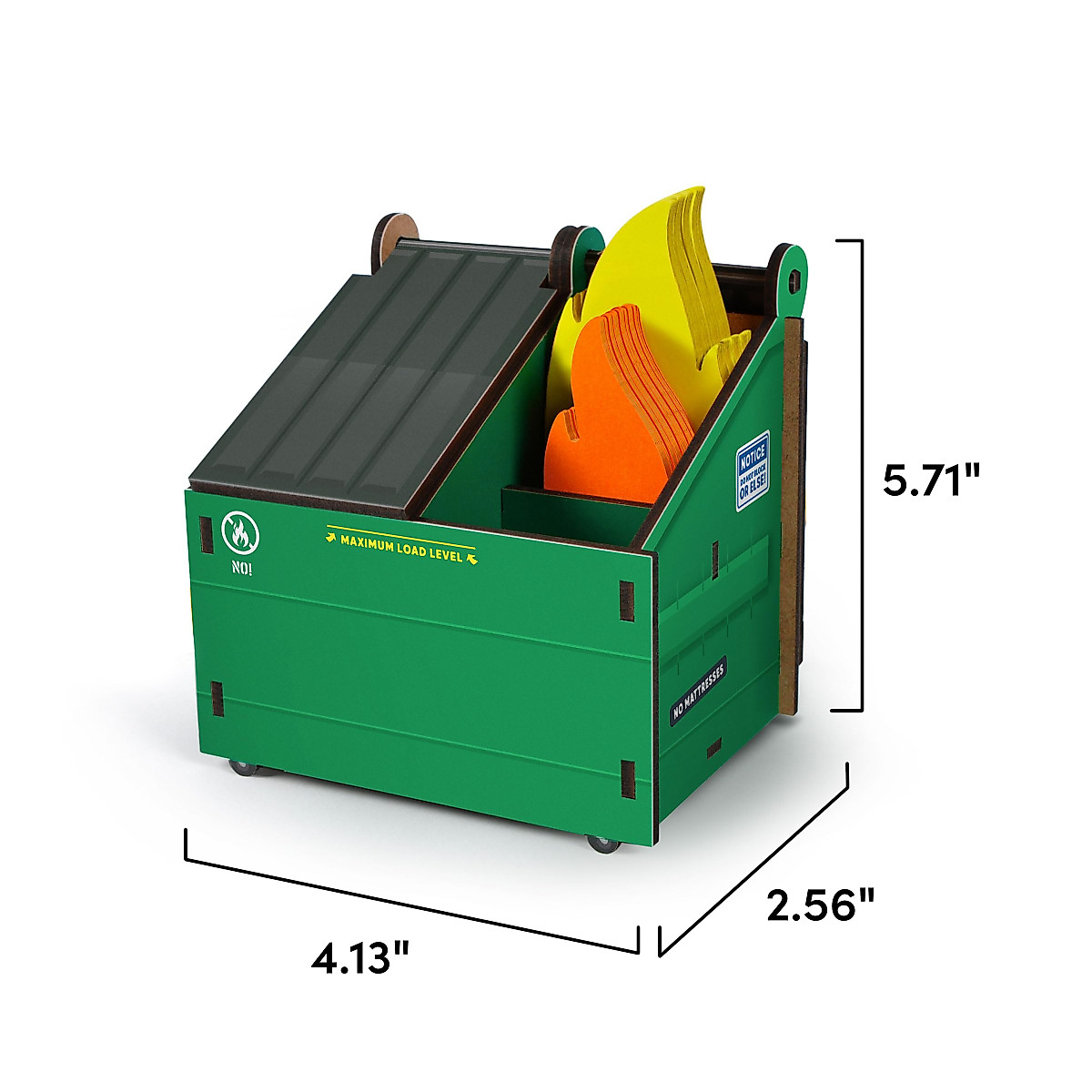 Genuine Fred Desk Dumpster Pencil Holder with Note Cards, assorted (5280917)