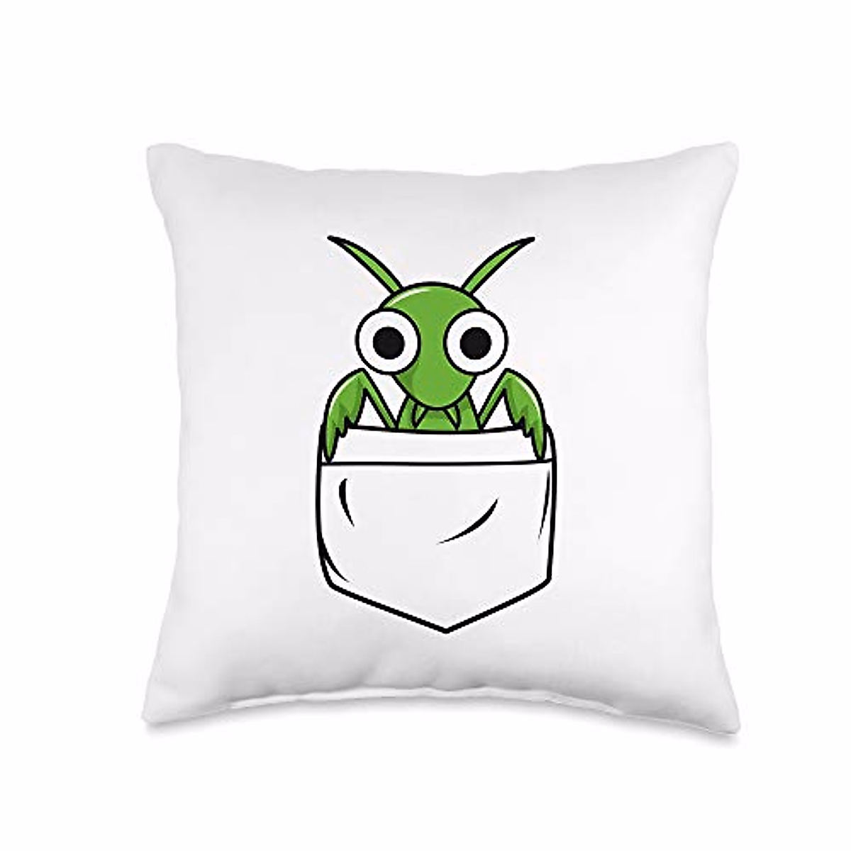 My Beautiful Pocket Mantis Pocket Mantis Throw Pillow, 16x16, Multicolor