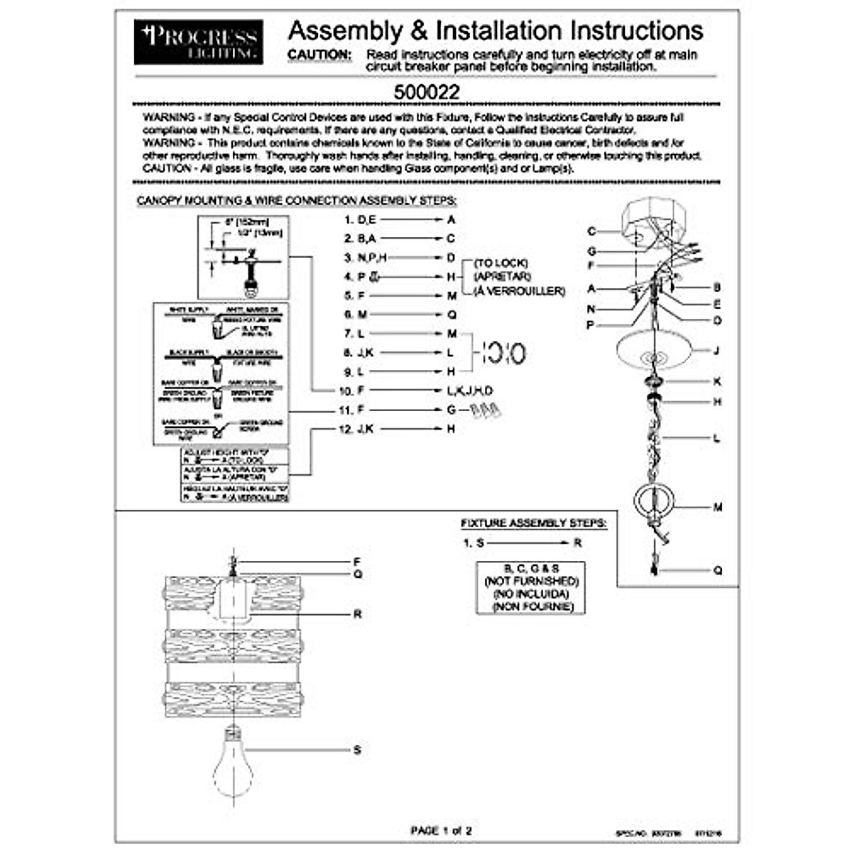 Gulliver Collection 1-Light Coastal Pendant Light Galvanized