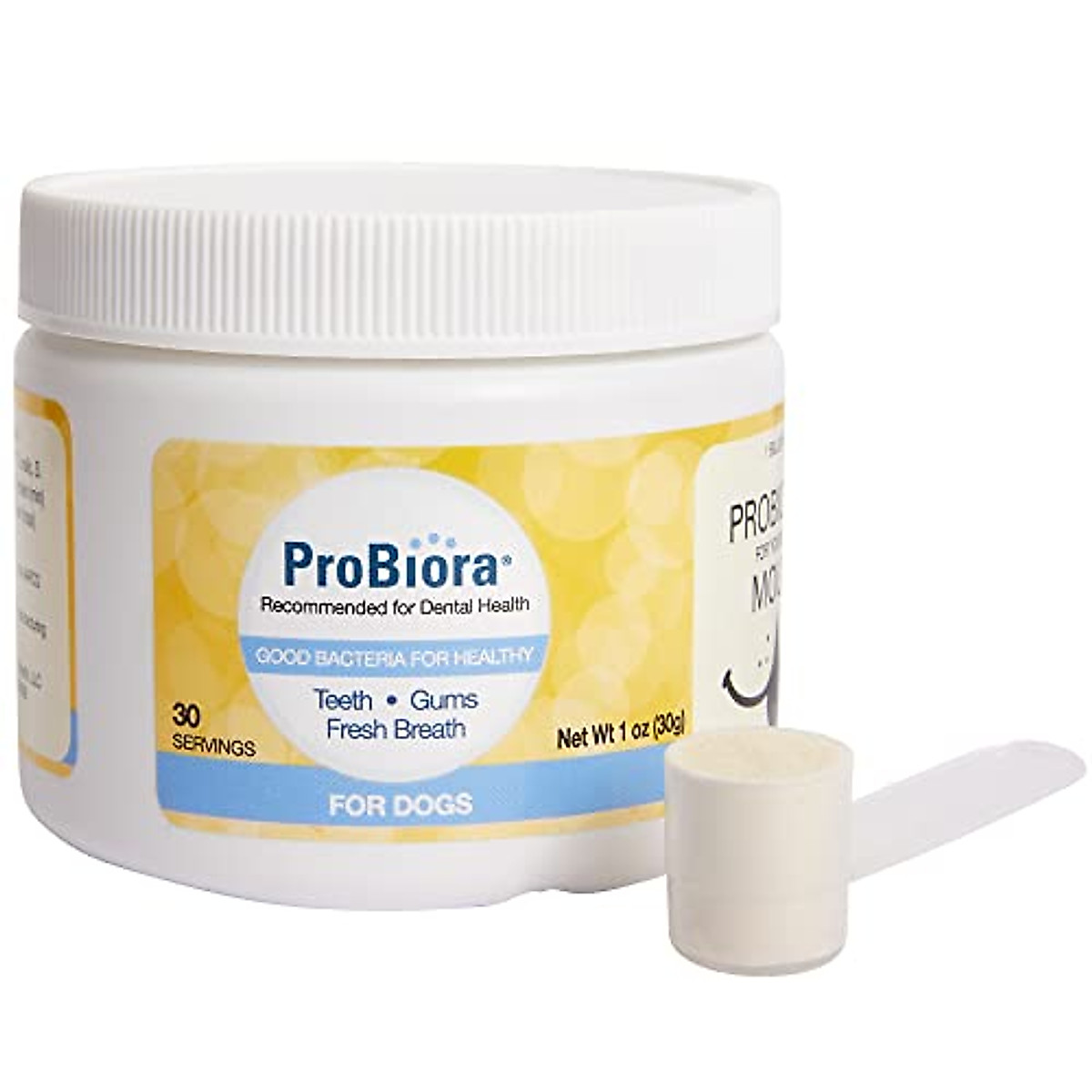 Probiora for Dogs (Formerly ProBioraPet) | Dog Probiotic Supplement for Oral Care | Pet Probiotics to Reduce Bad Breath, Plaque & Tartar | Dog Nutritional Supplement for Dental Health | 30 Servings