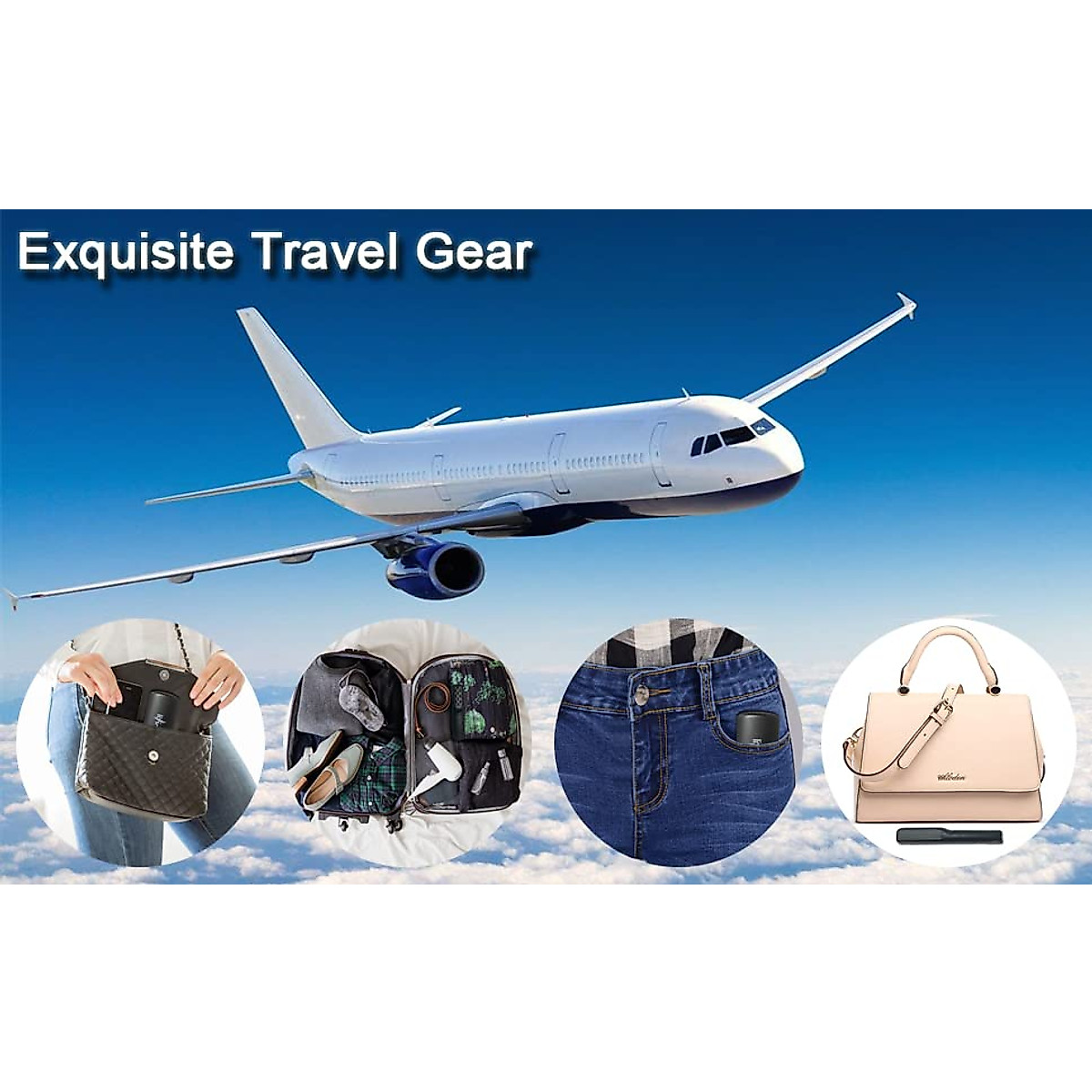 IHHAIR Premium Beard Mini Straightener Brush, Professional Straightener Brush for Men, Rechargeable 6400 mAh Straightening Tool Heated Comb, for Short & Long Beards for Home and Travel