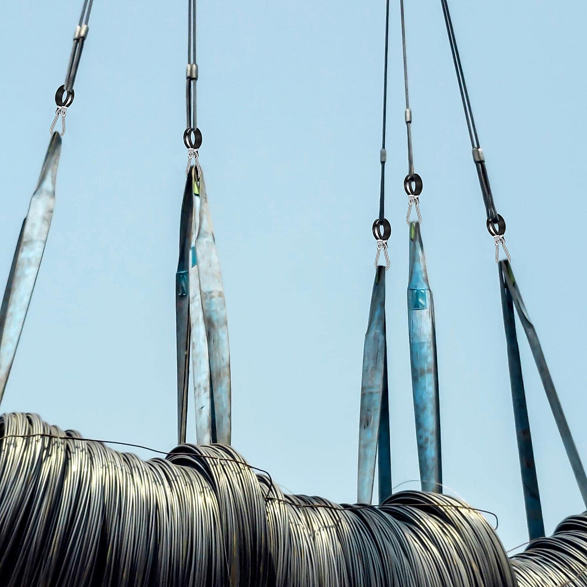 Hanger Bracket Assembly Stainless Steel Clamp Semi Truck Accessories for Semi Truck Tractor Trailer 3-in-1 Wrap Air Hose Lines (4 Sets)