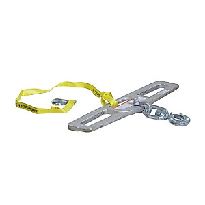 Vestil LM-HP4-S Swivel Lift Master Hook Plate, 24" Width, 6" Height, 4000 lbs Capacity