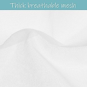 2 Pcs Mesh Laundry Bags Large Wash Bags 20 x 24 inch Laundry Hamper Liner with Drawstring Closure White Dirty Clothes Net Bag for Clothes Underwear Sheets Shoes Travel Storage