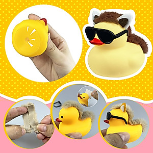 12 Sets Horse Duck with Glasses Mini Western Duck Toys for Baby Shower Birthday Cowboy Cowgirl Horse Farm Western Theme Party Gift Favor Decorations