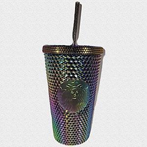 Starbucks Halloween 2023 Oil Slick Rainbow Iridescent Venti Tumbler 16oz
