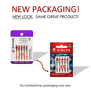 Singer Titanium Universal Quilting Machine Needles, 2-Pack