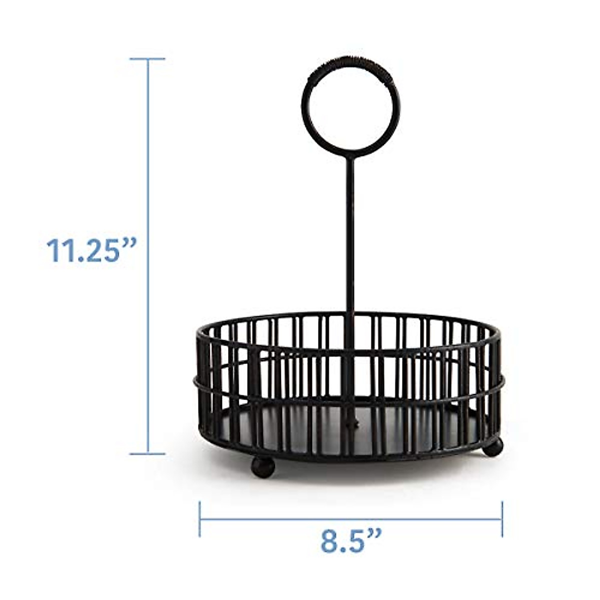 Scott Living Oasis Linear Condiment Caddy, 11.25-Inch, Black