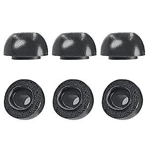 defean Earbuds Memory Foam Replacement Eartips Tips Compatible with Airpods Pro Headphones, 3 Pairs Noise Isolation Earbuds Eartips with Portable Storage Case (Medium)