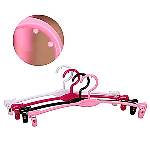 15pcs Home Practical for Shop Holder Simplicity Clothes Underwear Dresses Black Drying Coat with Clips Bra Pants Support Plastic Hangers Trousers Rack Skirt Panties Laundry