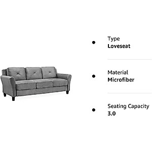 Generic Mr BedRoom Gray Living Room Furniture Set, 3 Piece Sofa Set, Comfortable, Grey