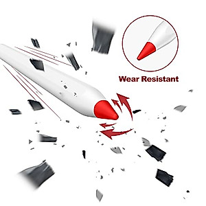 Alikiai 6 Pack Tips for Apple Pencil,Stylus Tips,Pencil Tips for iPad,Replacement Pen Nibs,Replacement Color iPencil Nibs(Red/Yellow/Purple/Pink/Green/White)