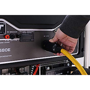 Pulsar PG6580E Portable Generator, Black&White