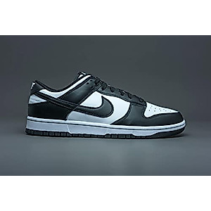 Nike Dunk Low Retro Men's Basketball Shoes, White Black White, 11 US