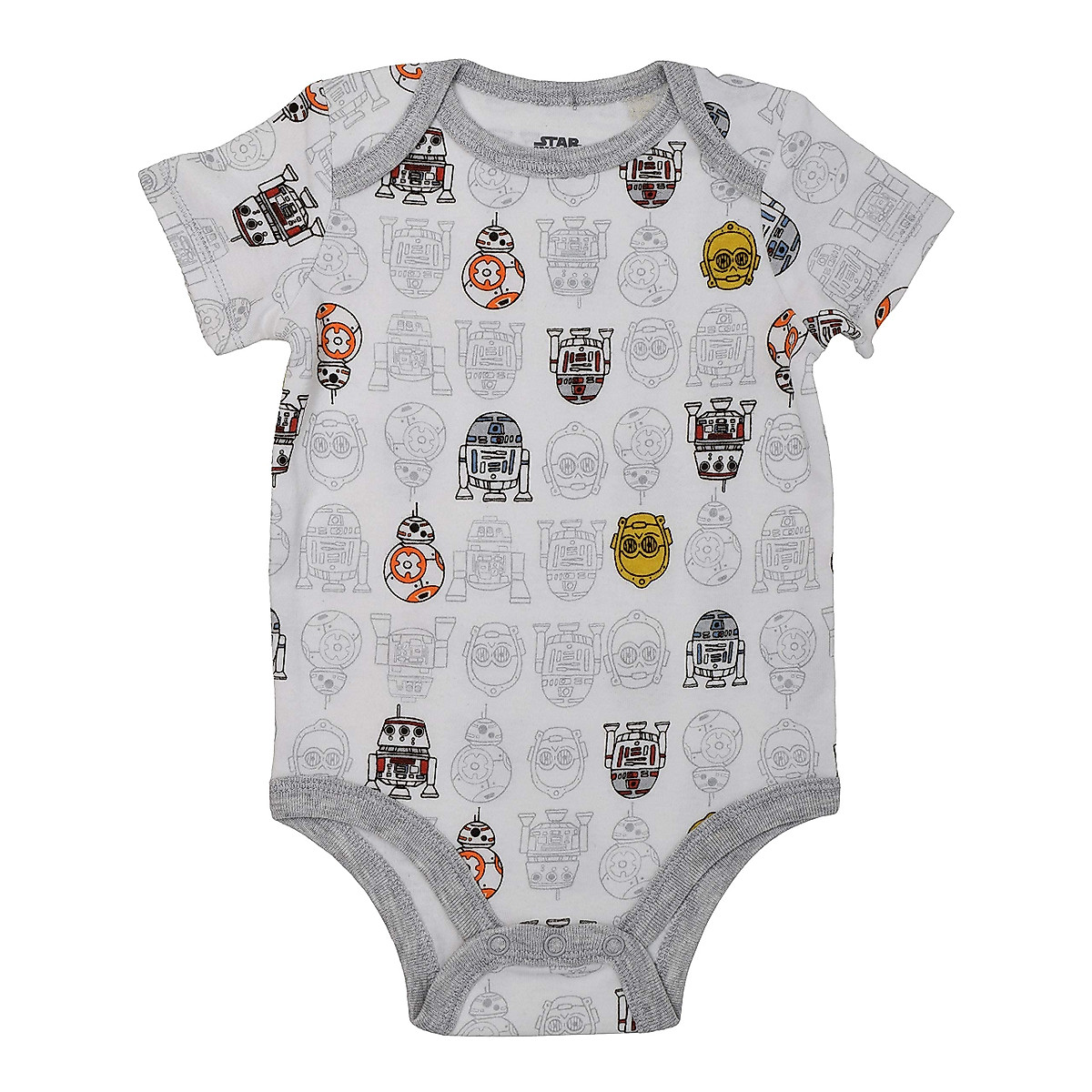 STAR WARS Baby Boys 5 Pack Bodysuits Darth Vader Chewbacca Storm Trooper 6-9 Months