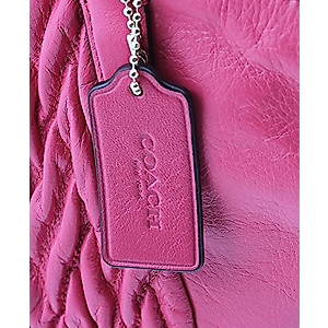 COACH Small Kelsey Satchel in Gathered Twist Leather in Dahlia F37081 IMDUL