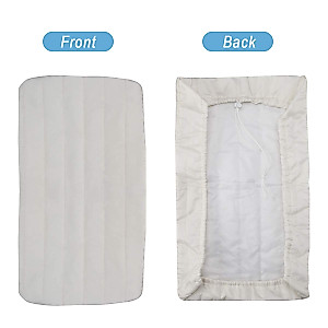 Luxiv Indoor Air Conditioner Cover, White Window Unit Cover Anti-Rust Adjustable Cover for Indoor Window AC with Free Elastic Straps (White, 24.5x17x2.5)