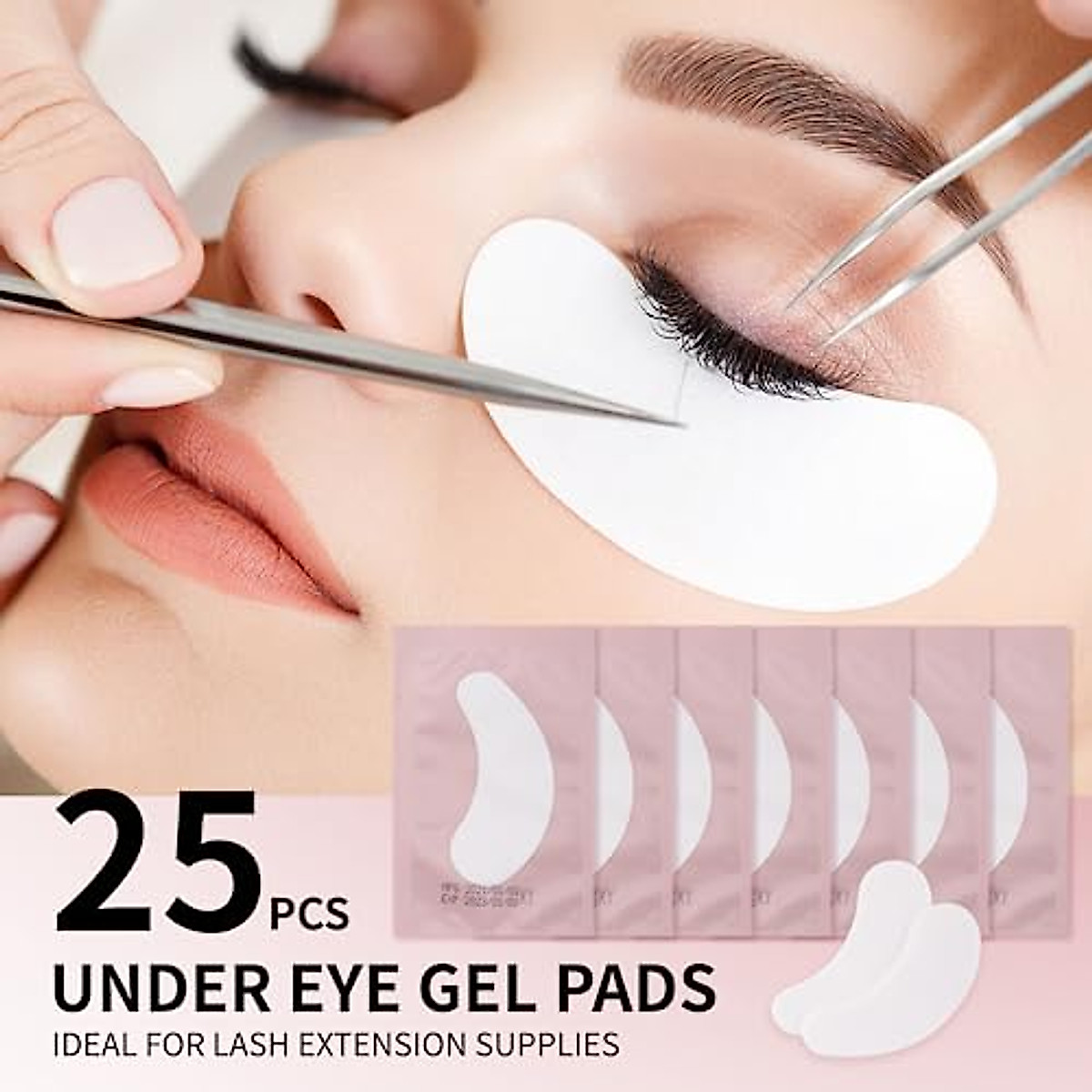 Embagol Lash Practice Kit For Beginners Professional Lash Accessories With Mascara Brushes, Glue Rings, Lash Tape, Gel Eye Patches Eyelash Extensions Training School Supplies