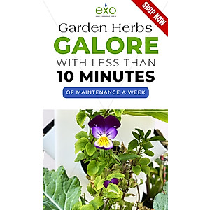 EXO Garden Hydroponic Growing System Vertical Tower - Vegetable Plant Tower Gift for Gardening Lover - Automate Aeroponics Mini Indoor Outdoor Home Grow Herb