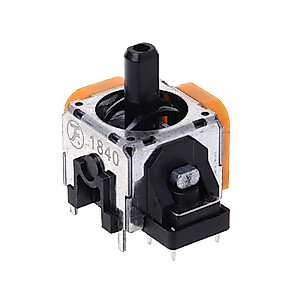 jackyee 3D Analog Joystick Rocker Sticker Wireless Controller Thumbstick Module Game Replacement Yellow Repair Parts for 4 Pro Joystick Yellow+Black