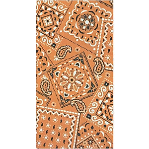 Fabric For Crafts, Orange - Blazin' Bandana 100% cotton fabric by the yard (36 x 44) inches Lk#205U, For crafting, sewing & quilting, Crafts, Quilting - by Lukas Winges