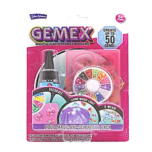 John Adams | GEMEX Refill Set: Magically Sets from Gel to gems! | Arts & Crafts | Ages 5+