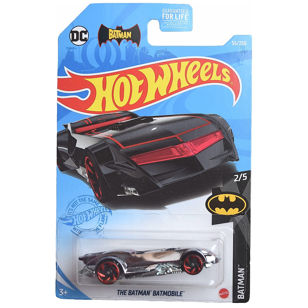 Hot Wheels The Batman Batmobile, [chrome] 56/250 Batman 2/5
