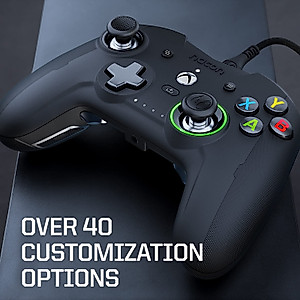RIG Nacon Revolution X Officially Licensed Xbox Controller for Xbox Series X|S, Xbox One, Windows 10, Windows 11 PCs with Hardware, Software Customization and Dolby Atmos 3D Surround Sound (Black)