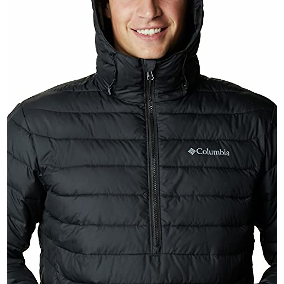 Columbia Men's Powder Lite Anorak, Black, Large