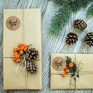 WOYAOBD 500Pcs Thank You Stickers for Packaging, 1.5 Inch Self-Adhesive Envelope Stickers for Small Business, Gifts, Weddings, Party, Boutiques, Label Stickers