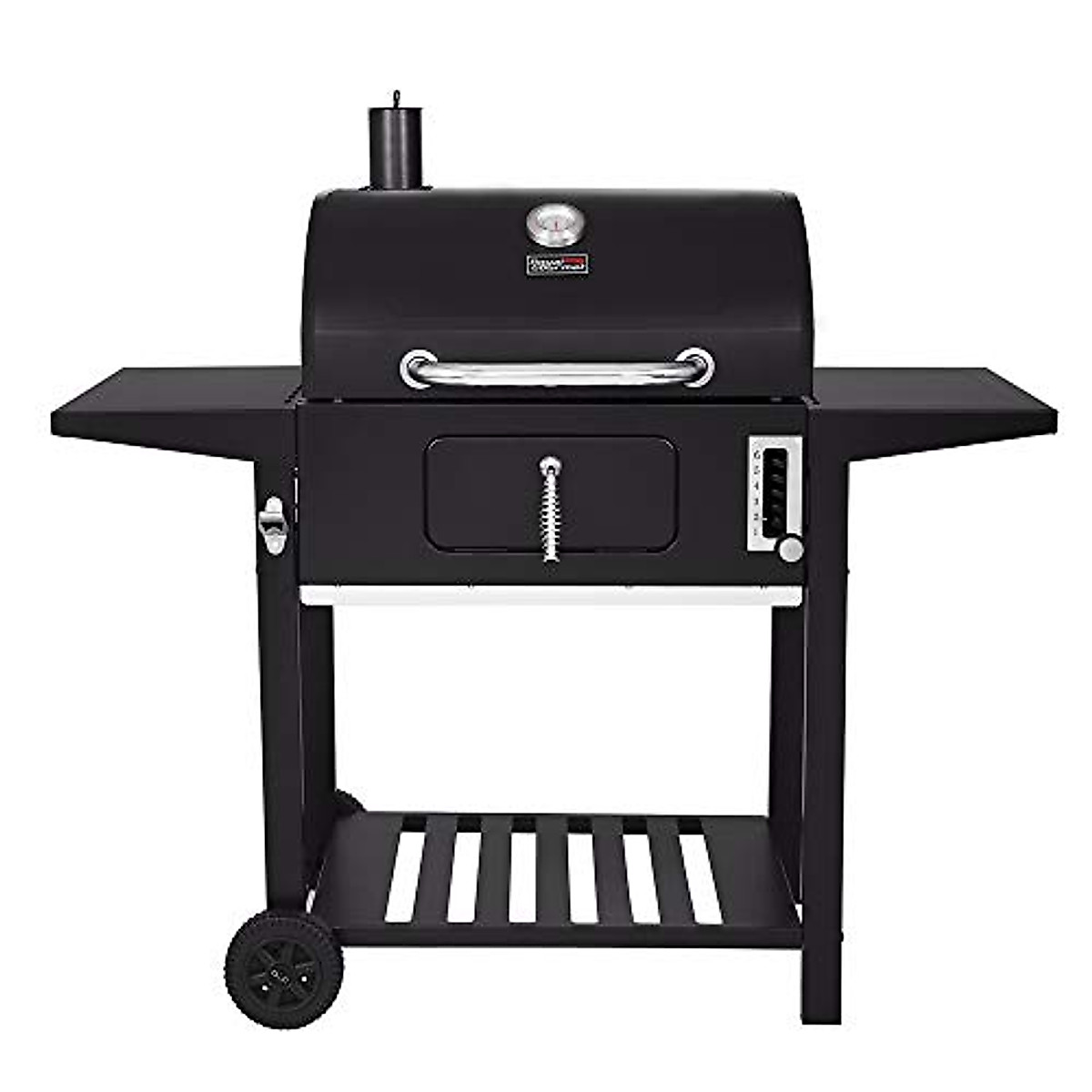 Royal Gourmet CD1824AX 24-Inch Charcoal Grill Outdoor BBQ Smoker Picnic Camping Patio Backyard Cooking, Black