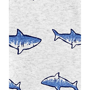 Simple Joys by Carter's unisex-baby Boys' 3-Pack Snap-Up Romper, Dinosaur/Rhino/Shark, 3-6 Months