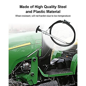 AM134404 Spout Control Input Cable Fit for John Deere, Chute Deflector Cable Fits for JD 44" Snow Blower on L 100 110 120 130 X 300 320 340 500 520 540 LA 100 110 120