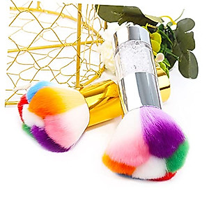 Makeup Cleaner 8 Pcs Dust Brush Nail Cleanser Para Uñas Acrilicas Nail Cleaner Tool Nail Art Brushes Cosmetic Brushes Set Manicure Supplies Bristle Nail Brush Nail Brushes