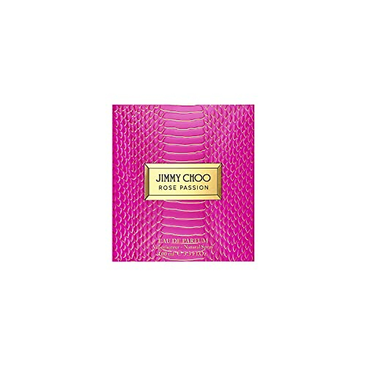 JIMMY CHOO Rose Passion Eau de Parfum - Long Lasting Fragrance with notes of Coconut Water, Orchid & Vanilla - Floral & Woody - 3.3 fl. oz.