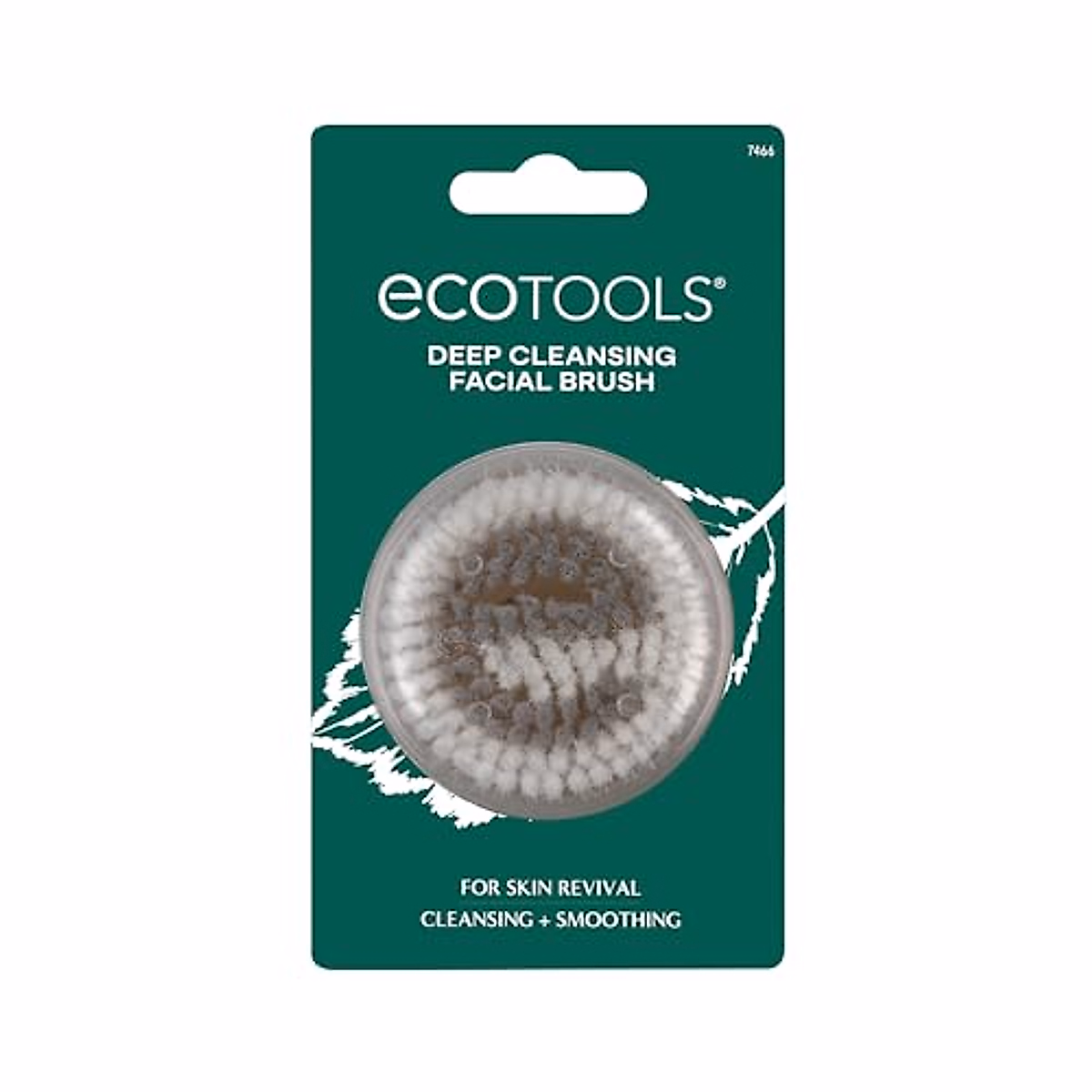 EcoTools Deep Cleansing Facial Brush, Manual Facial Cleansing Brush Exfoliates & Deeply Cleanses, Remove Makeup & Dry Skin, Eco-Friendly Face Brush for Cleansing, Color May Vary, 1 Count