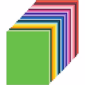 Livholic 120 Sheets Colored Card Stock Printer Paper, 120gsm 32lb 24 Colors Pastel Construction Paper for Kids Scrapbook School Office Printing DIY Craft (120GSM)