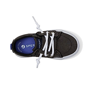Sperry Kids Footwear Crest Vibe Jr Sneaker, Black, 11 US Unisex Little Kid