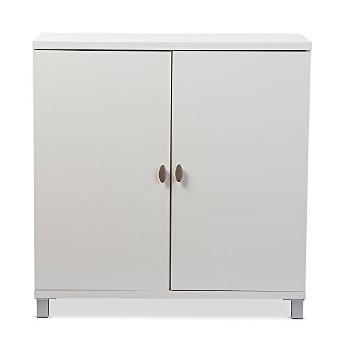 Baxton Studio Marcy Modern & Contemporary Wood Entryway Handbags or School Bags Storage Sideboard Cabinet, White