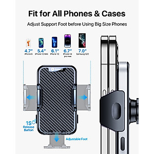 andobil Upgraded Cup Holder Phone Mount [Super Stable & Military Sturdy] Adjustable Gooseneck 15 in Cup Cell Phone Holder for Truck Fit for iPhone 15 14 13 12 Pro Max Plus Samsung S23 S22 All Phones