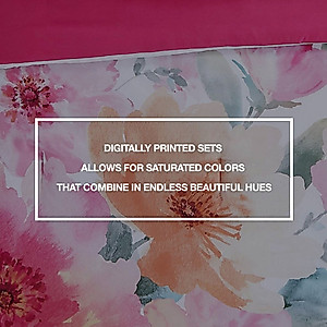 Christian Siriano Dreamy Floral Full/Queen Duvet Cover Set