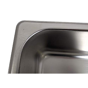 Update International (STP-1004) Full-Size Steam Table Pan, 25 Gauge, 4" Deep